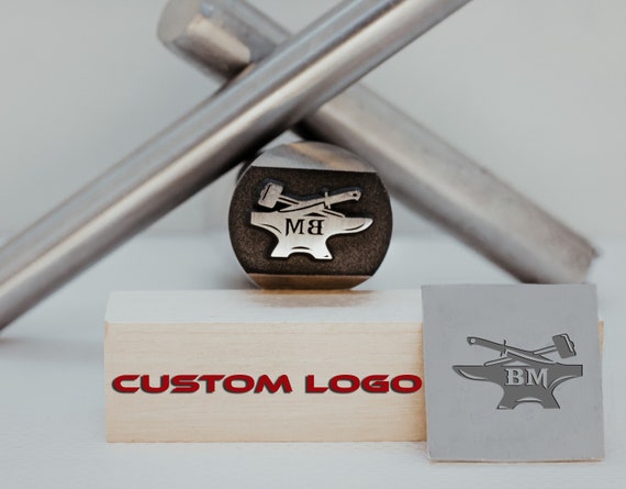 Blacksmith Touchmark Custom Logo Design Metal Knife Stamp - Etsy Canada