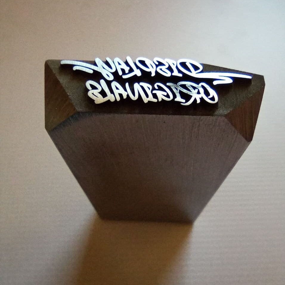 Hard Metal Stamp Custom Logo for Press Metal Design Ceramic | Etsy