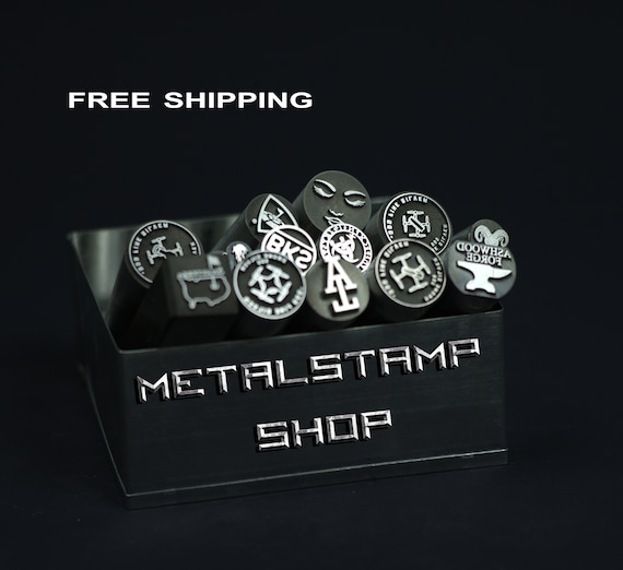 Hard Metal Stamps Custom Logo Metal Design Stamp Jewelry | Etsy