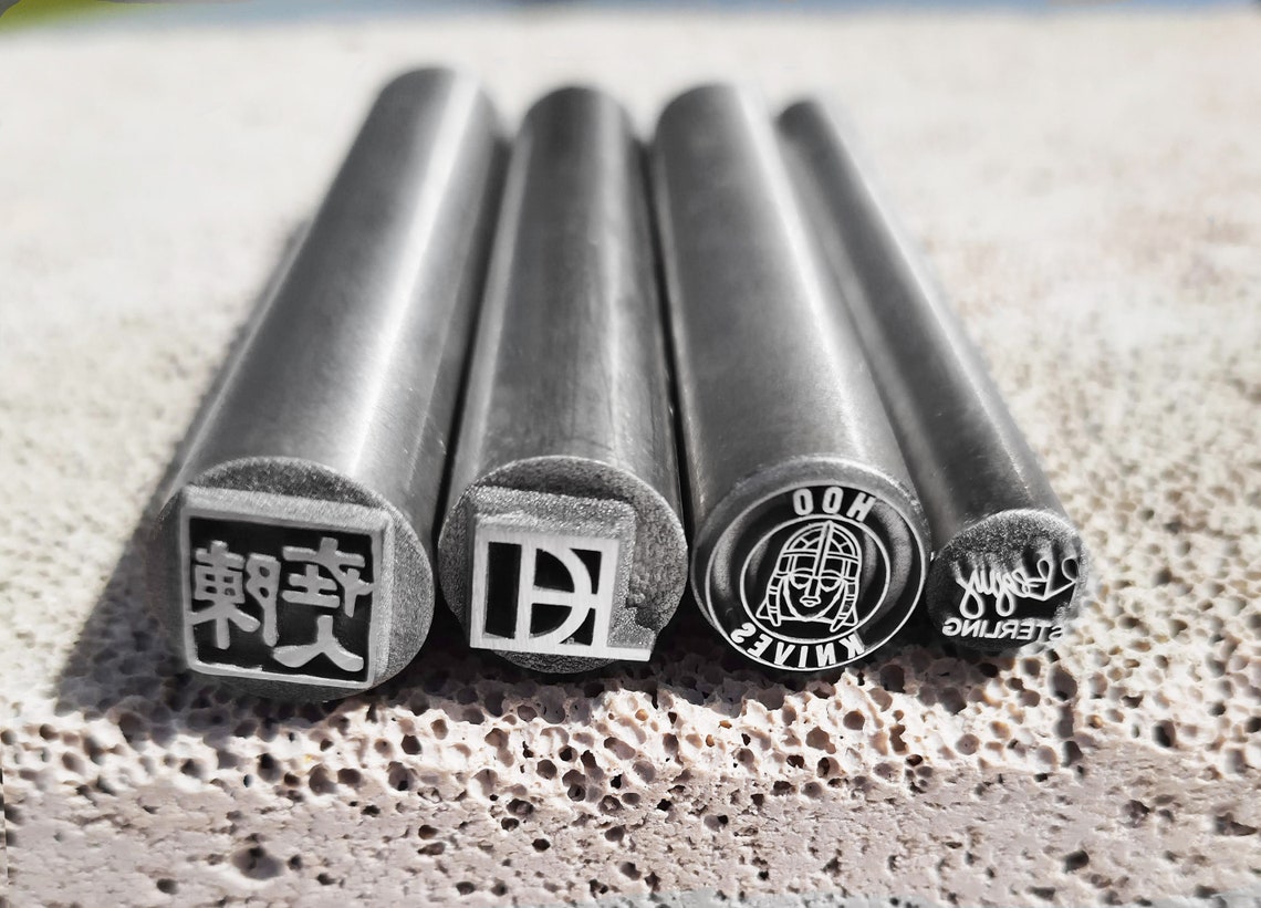 Hard Metal Stamp Custom Logo for Press Metal Design Ceramic | Etsy