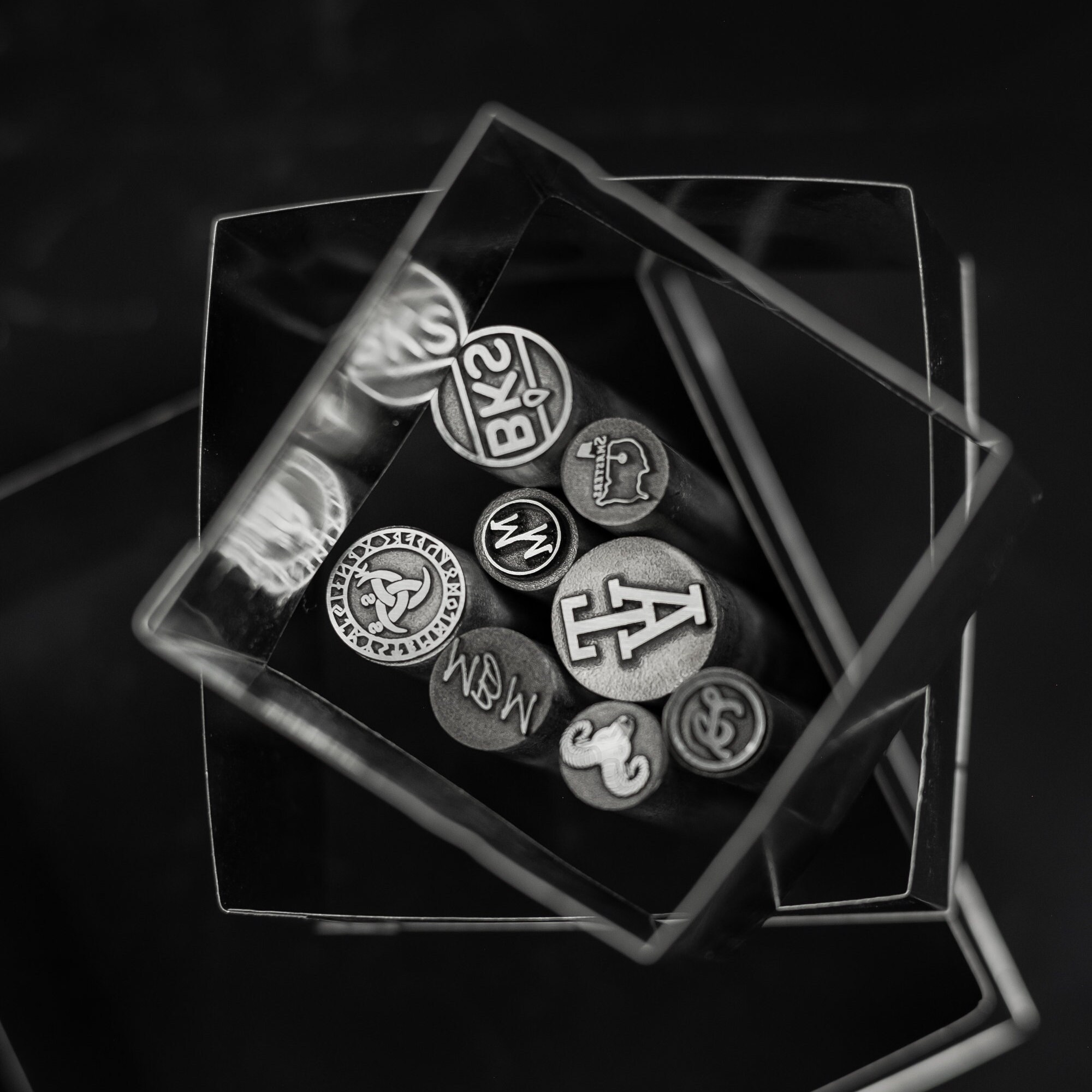 Metal Custom Logo Steel Stamp Punches Jewelry Leather Blacksmith Wood ...