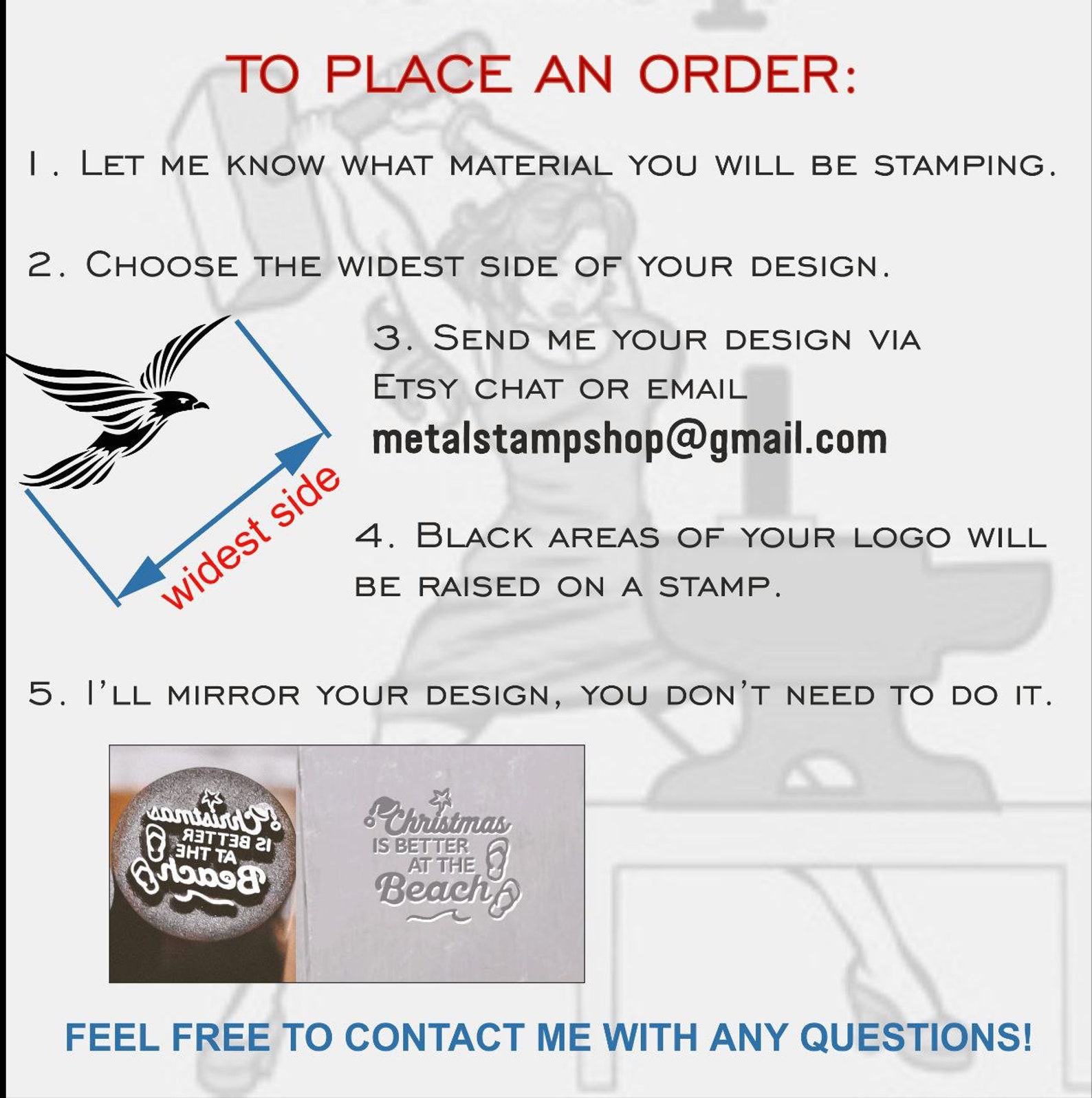 Touchmark Custom Logo Stamps for Metal Jewelry Stamping Punch - Etsy