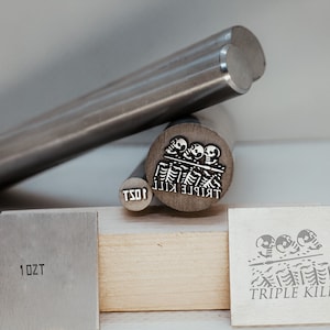 Blacksmith Touchmark Custom Logo Design Metal Knife Stamp Steel ...