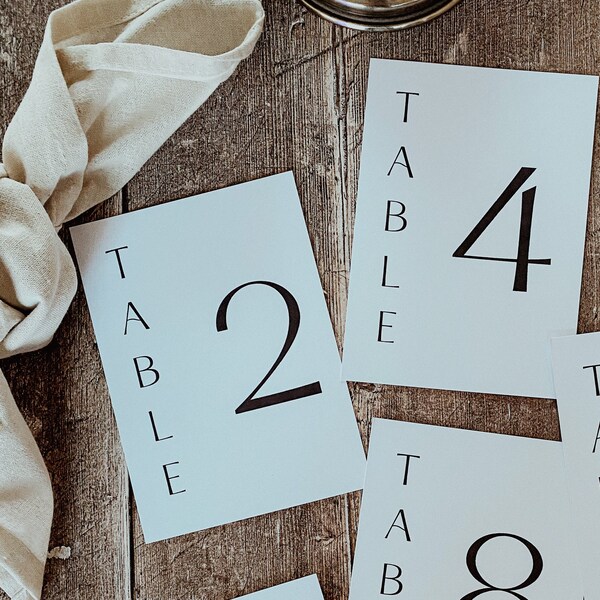 Deco Table Number - Etsy