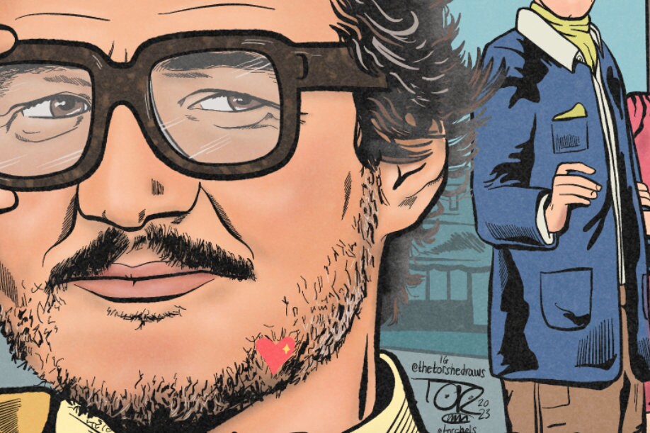 Pedro Pascal Vintage Comic Cover Poster