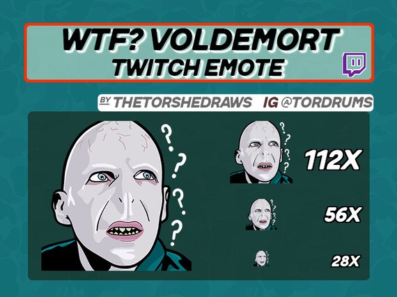 WTF Voldemort Twitch Emote | Etsy