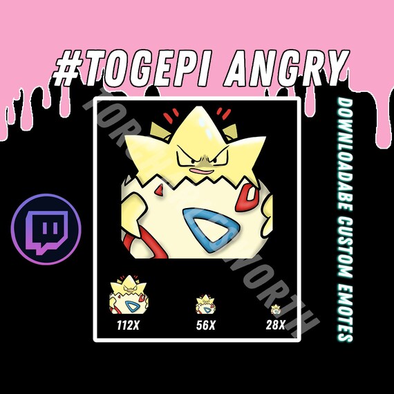 Togepi Colère Twitch Emote F Pokemon - Etsy France