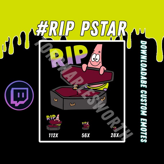 RIP Patrick Star Twitch Emote | Etsy Schweiz