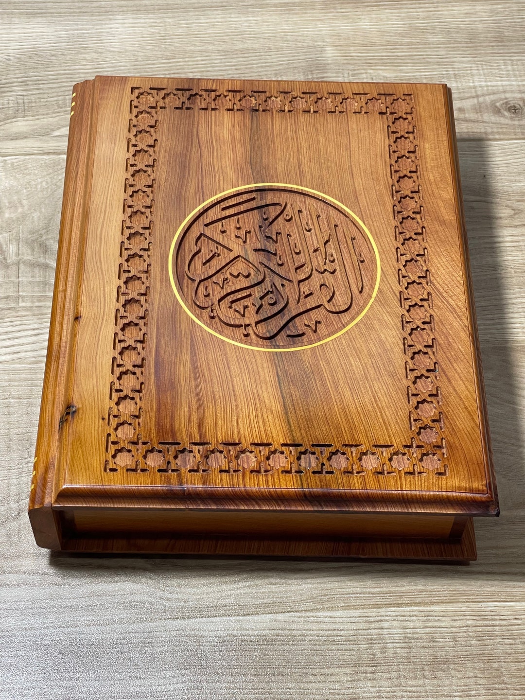 Wooden Bookshelf, Book Holder | Quran Bible Stand Shelf | Wall ...
