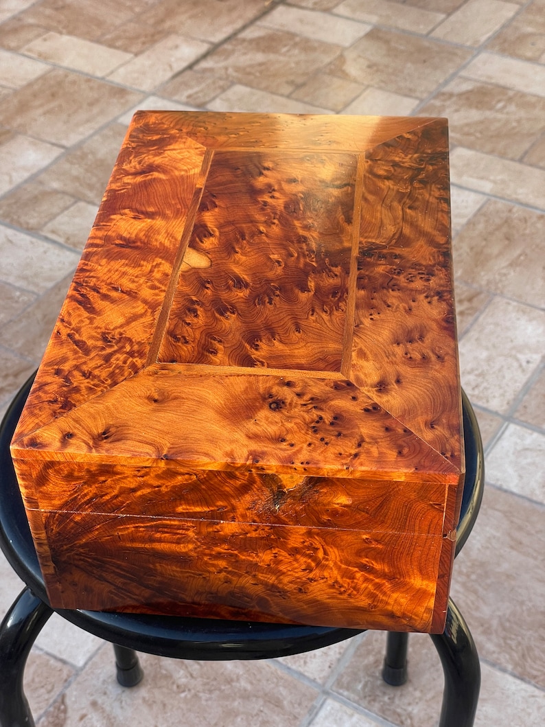 11.8 X 7.8 Moroccan Handmade Thuya Wood Box, Thuya Burl Handicraft Box ...