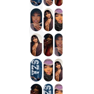 Sza Inspired Design Water Nail Decal Sheet - Etsy