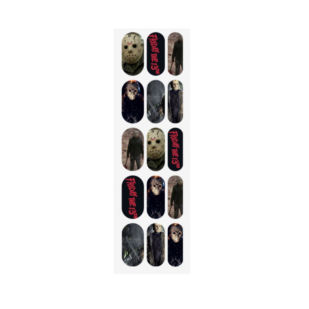 Jason Horror Design Water Nail Decals - Etsy