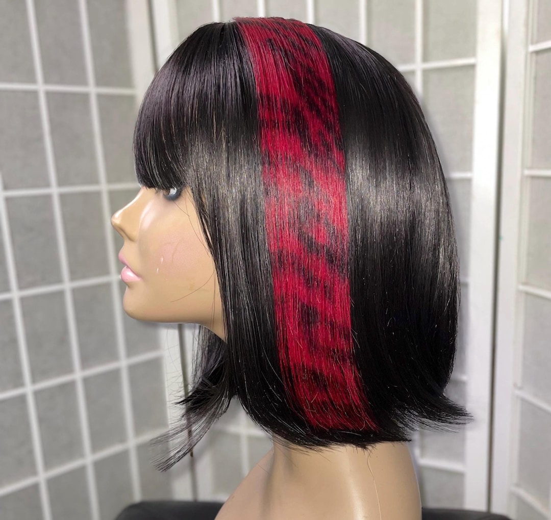 Red and Black Zebra Print Design Hair Extension - Etsy