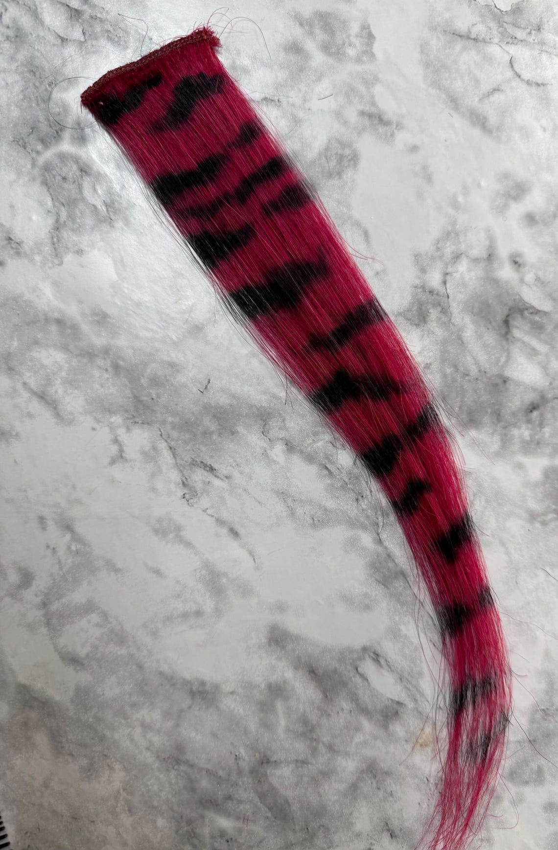 Pink and Black Zebra Print Design Hair Extension - Etsy