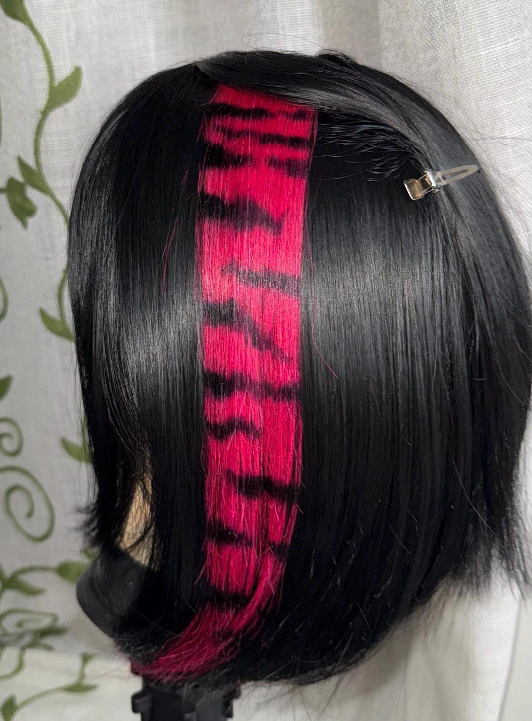 Pink and Black Zebra Print Hair Extension Bundle - Etsy