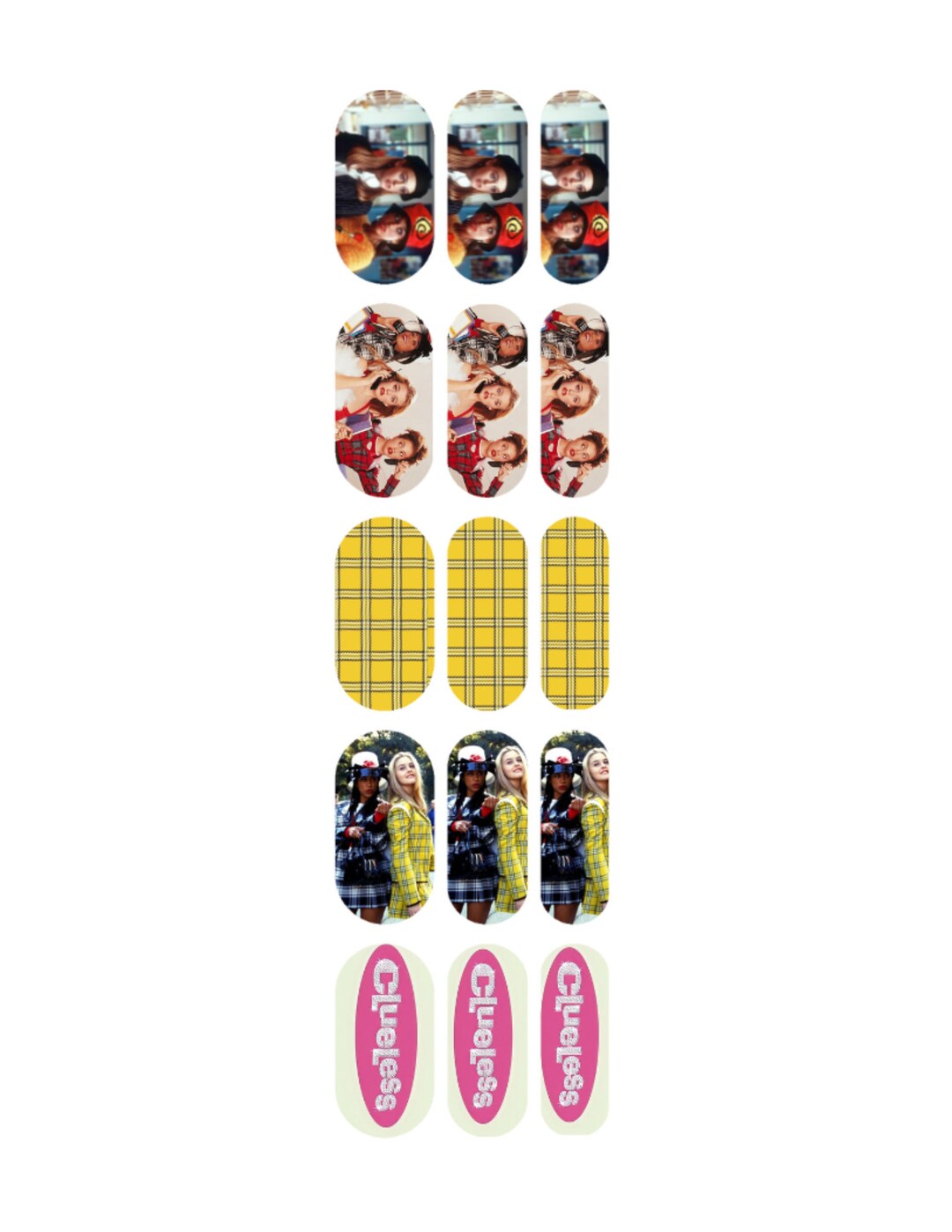 Clue Less Design Water Nail Decals - Etsy