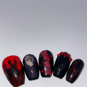 Jason Horror Friday the 13th Press on Nails - Etsy