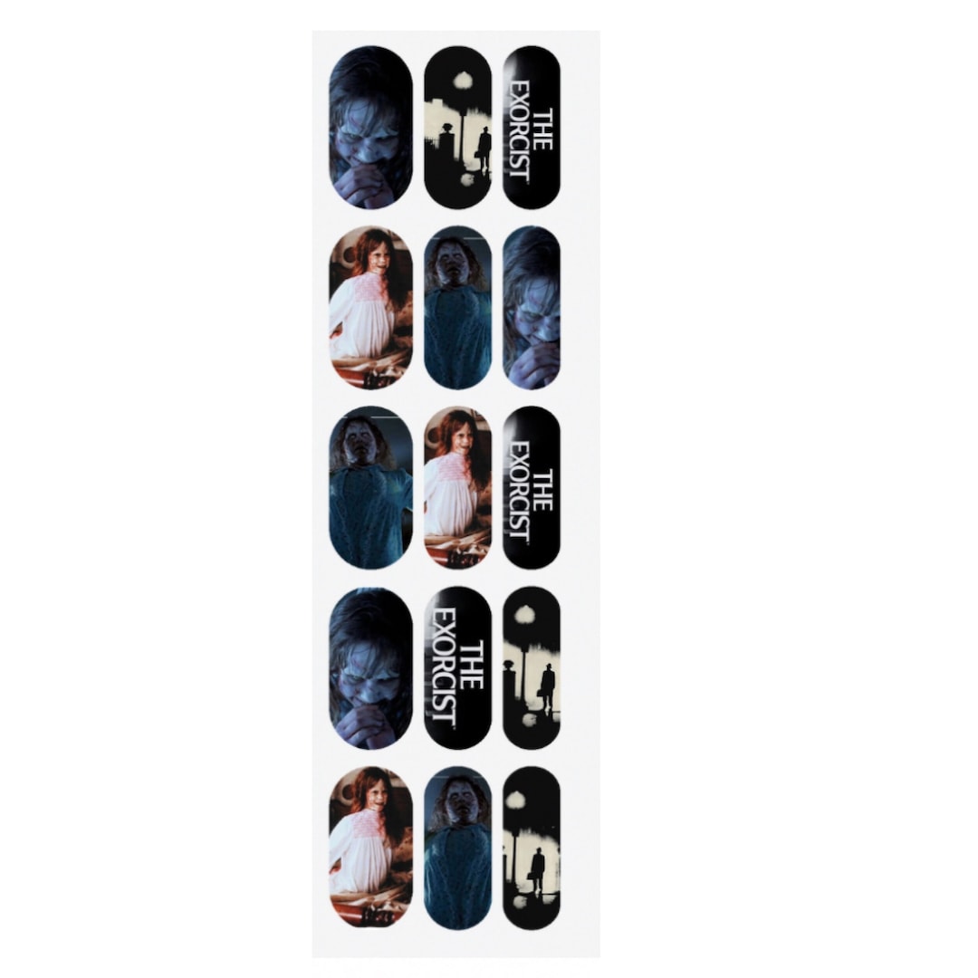Exorcist Horror Design Water Nail Decals - Etsy