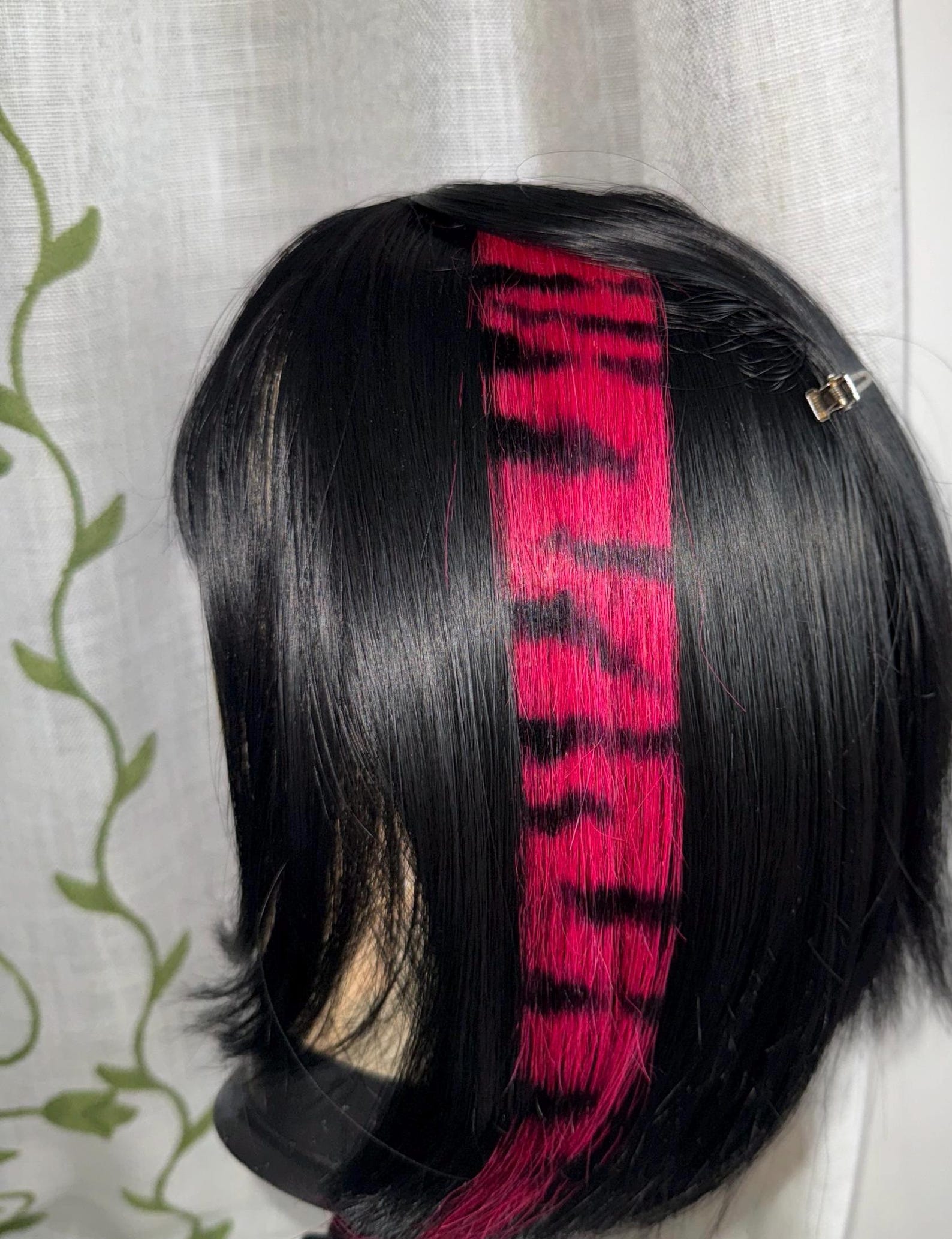 Pink and Black Zebra Print Design Hair Extension - Etsy