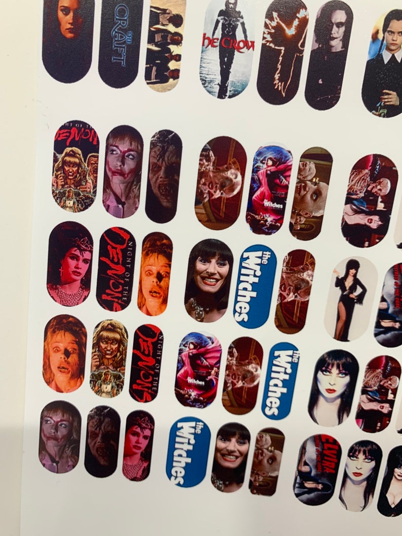 150 Cult Classic Movies Water Slide Nail Decals - Etsy
