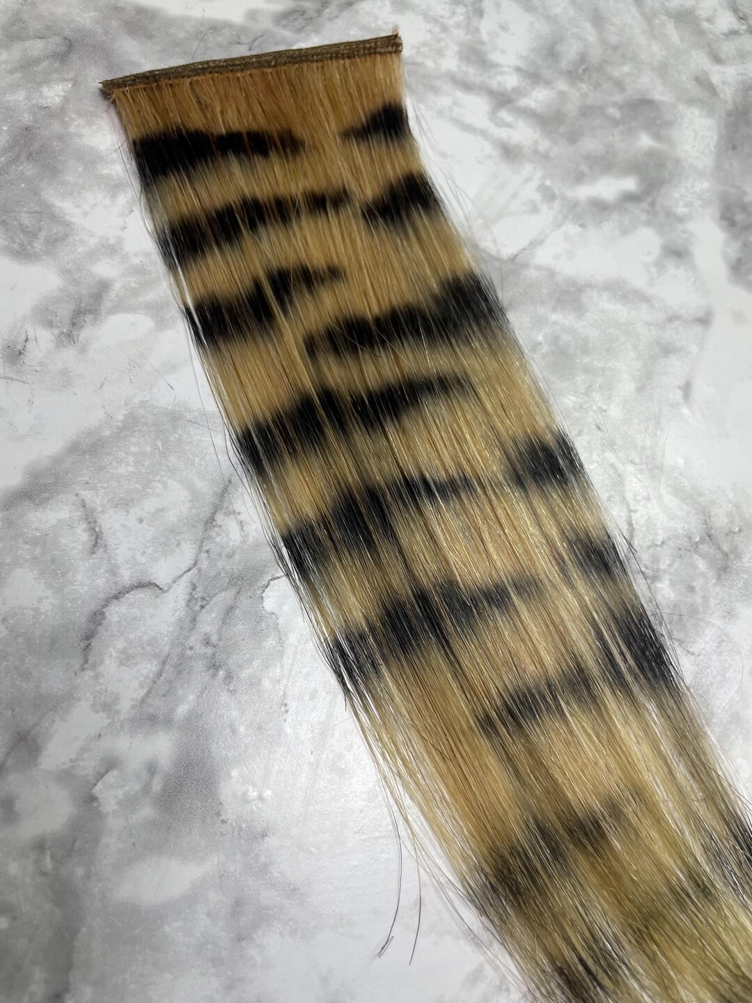 Black and Blonde Zebra Hair Extension - Etsy