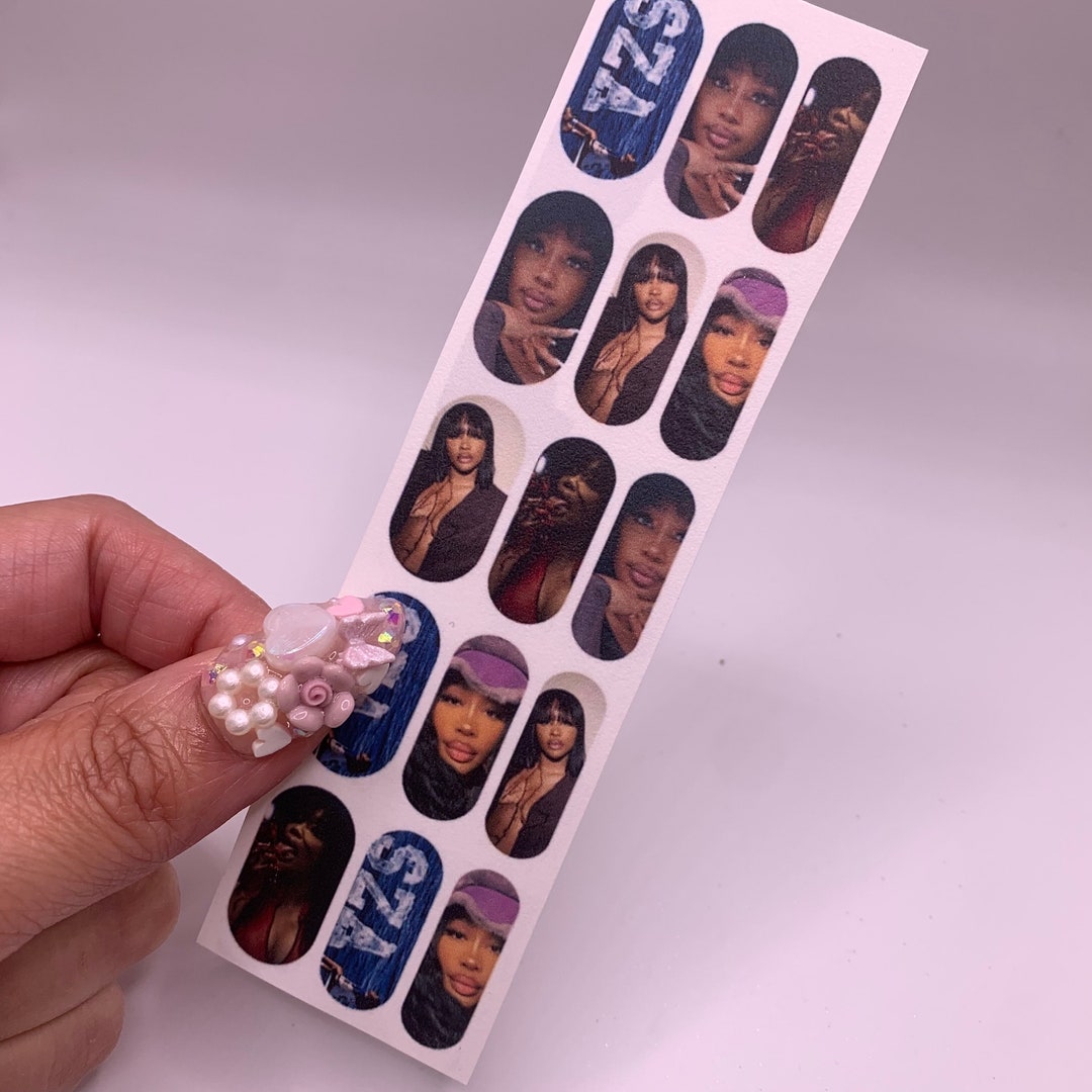 Sza Inspired Design Water Nail Decal Sheet - Etsy