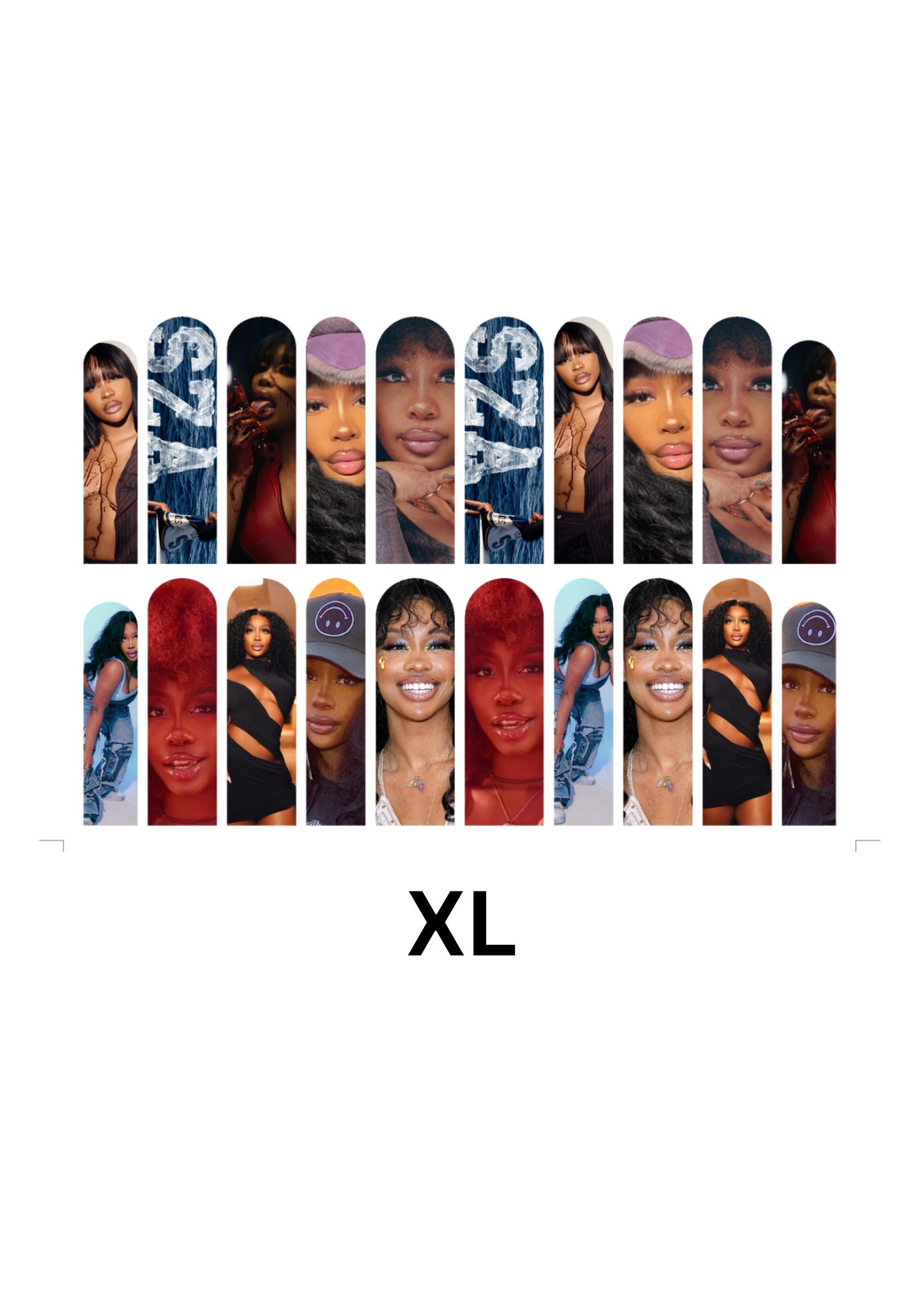 Sza Inspired Design Water Nail Decal Sheet - Etsy