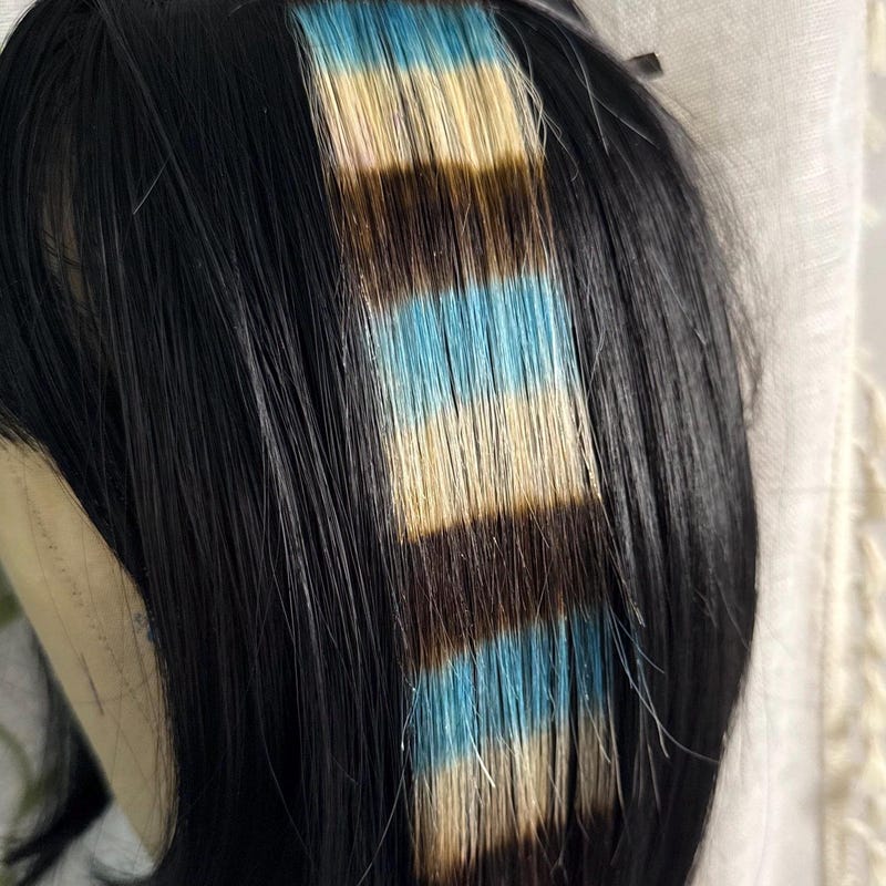 Racoon Stripe Hair Extensions - Etsy