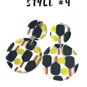 Pickleball Earrings multiple Styles Pickleball Teardrops, Pickleball ...