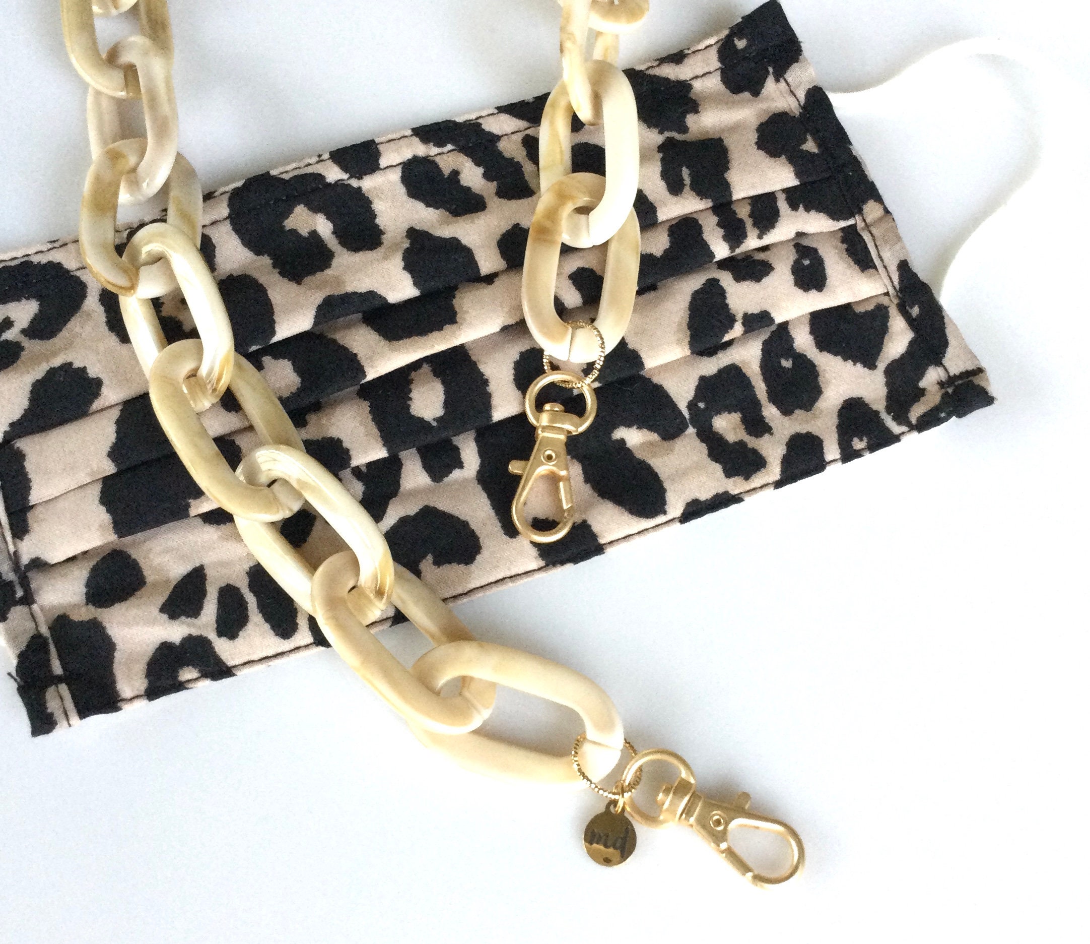 FABULOUS Chunky Acrylic Mask Chain Collection blue mask | Etsy