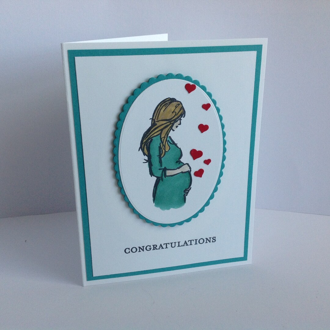 Pregnant Mom to Be Baby Shower Card - Etsy