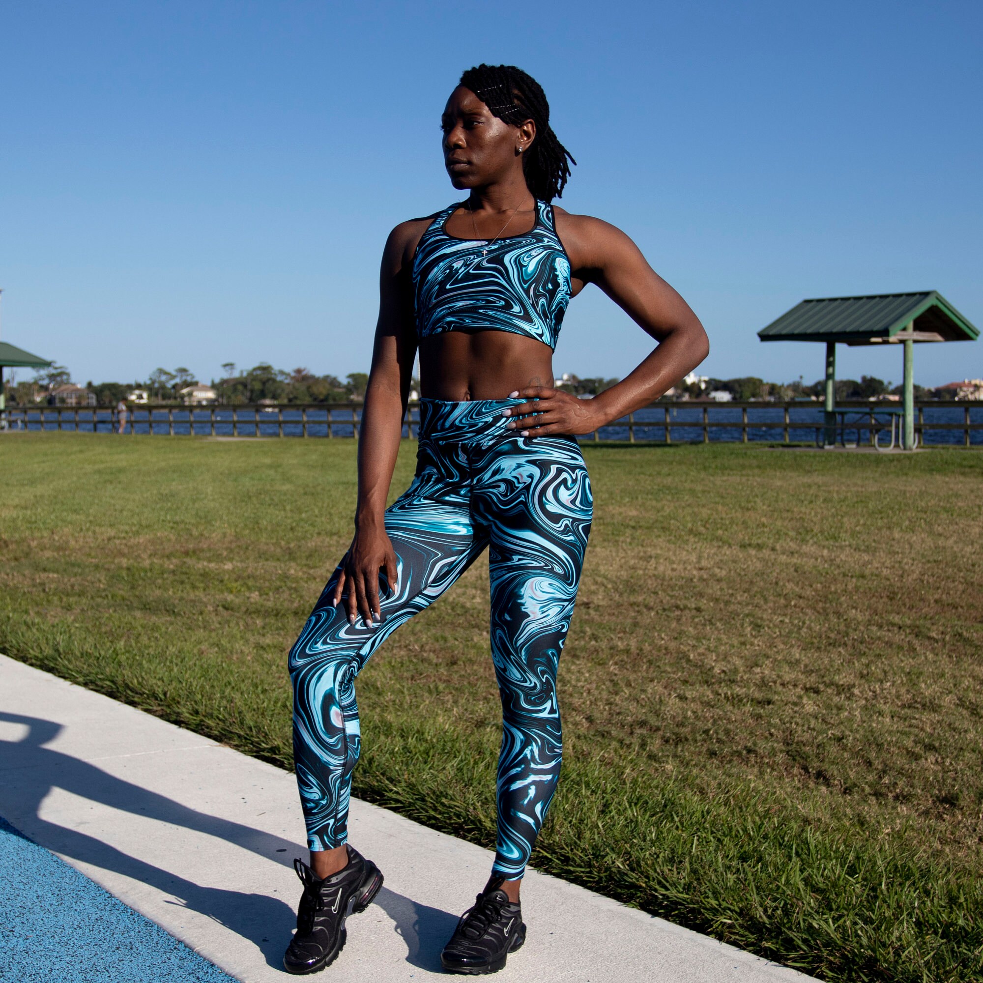 Midnight Blue Leggings | Women's Leggings | Yoga Pants | Gymwear ...