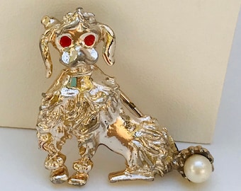 Playful Poodle 50s Pin Frou Frou Dog 1950s Cute Kitsch - Etsy