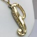 Vintage Letter P Pendant Necklace - Rhinestone Initial Charm - Etsy