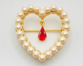 Avon Heart Brooch | Etsy