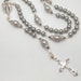 Gray Glass Rosary - Catholic - Religious - Etsy