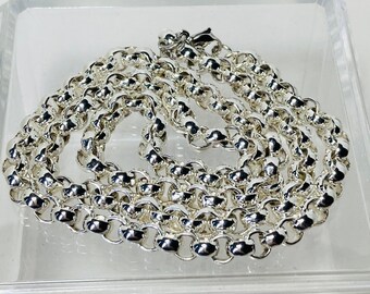 Silver Chain Monet Necklace | Etsy