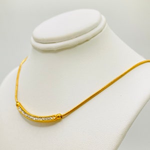 AVON Gold Tone Snake Chain - 15 Inch Avon Chain - Avon Gold Necklace ...