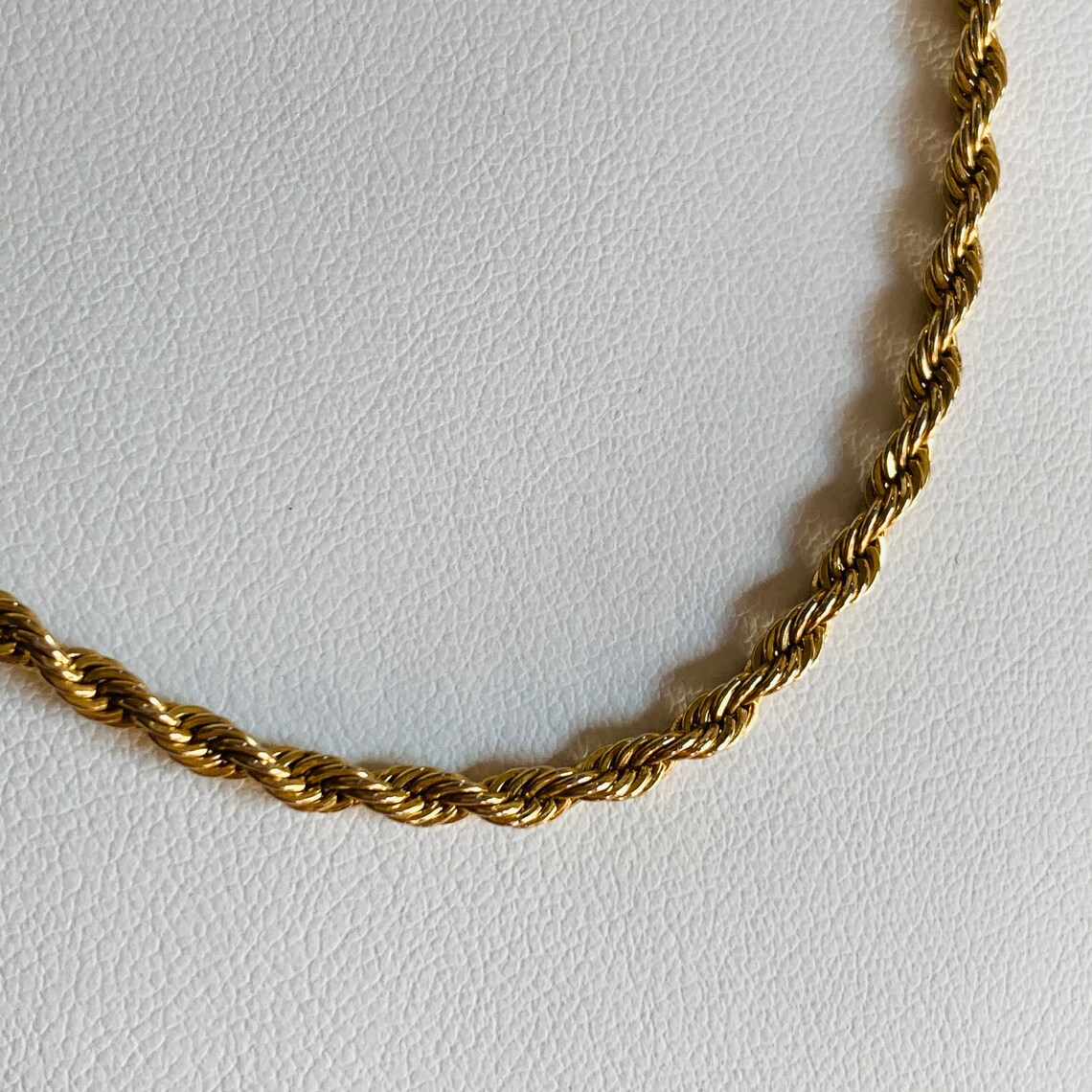 AMERICAN SHOWCASE Gold Tone Rope Chain Necklace and Bracelet | Etsy