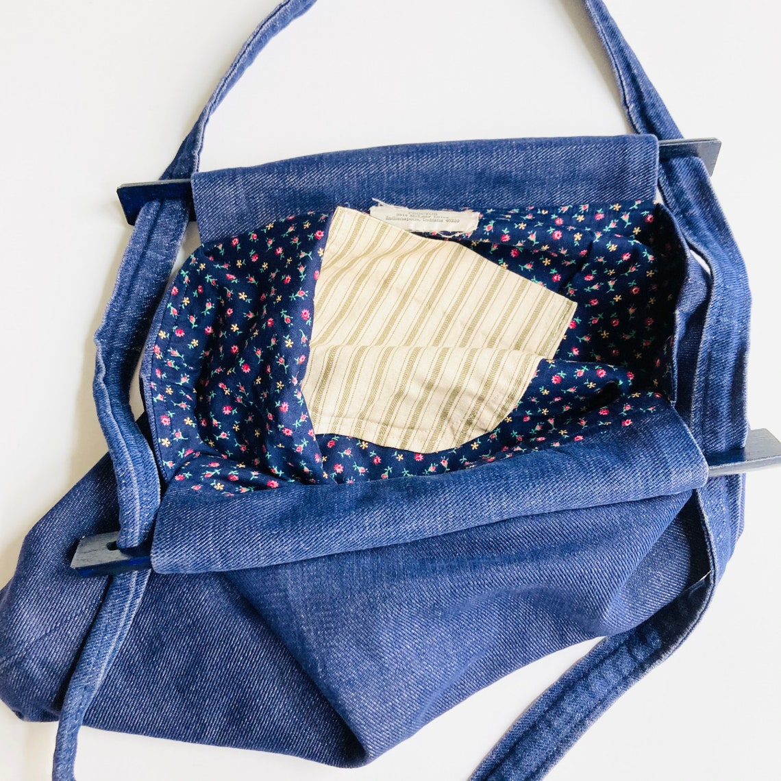 Vintage Tote Bag Handmade Tote Bag vintage fabric bag | Etsy