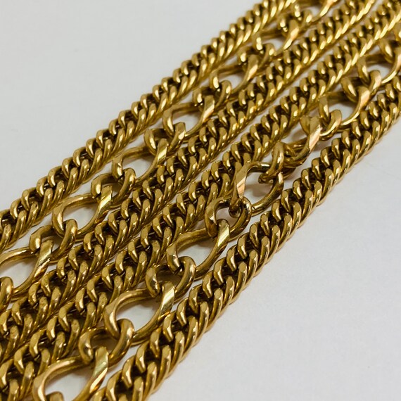 1960s CROWN TRIFARI Large Chunky Chain Necklace - mul… - Gem