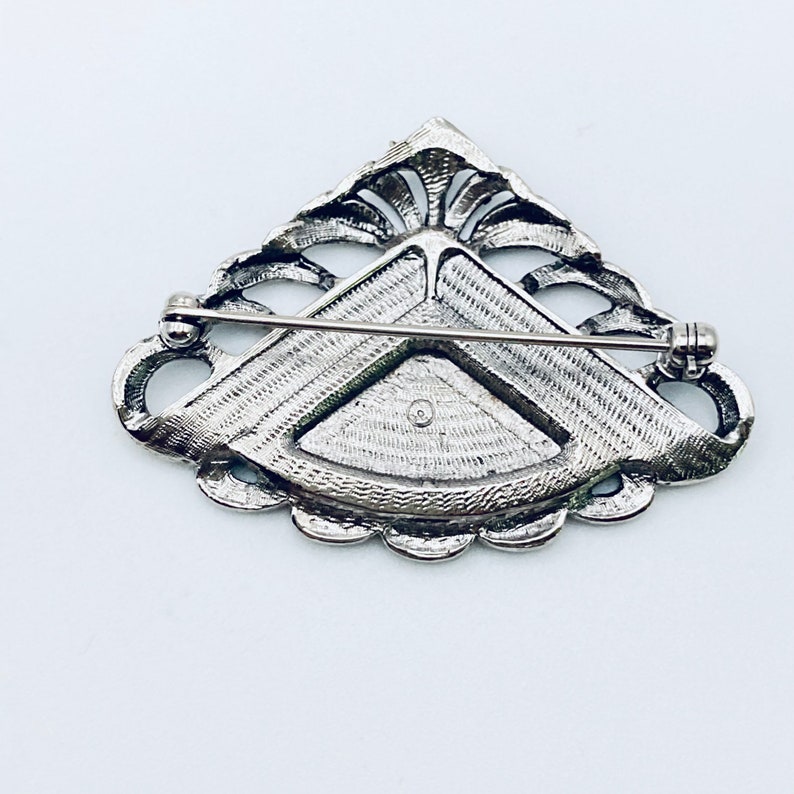 1989 AVON Vintage Pin - Marcasite Pin - Fan Pin - Etsy