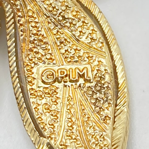 PIM PISCITELLI Butterfly Brooch - Golden Butterfly Pin - Gem