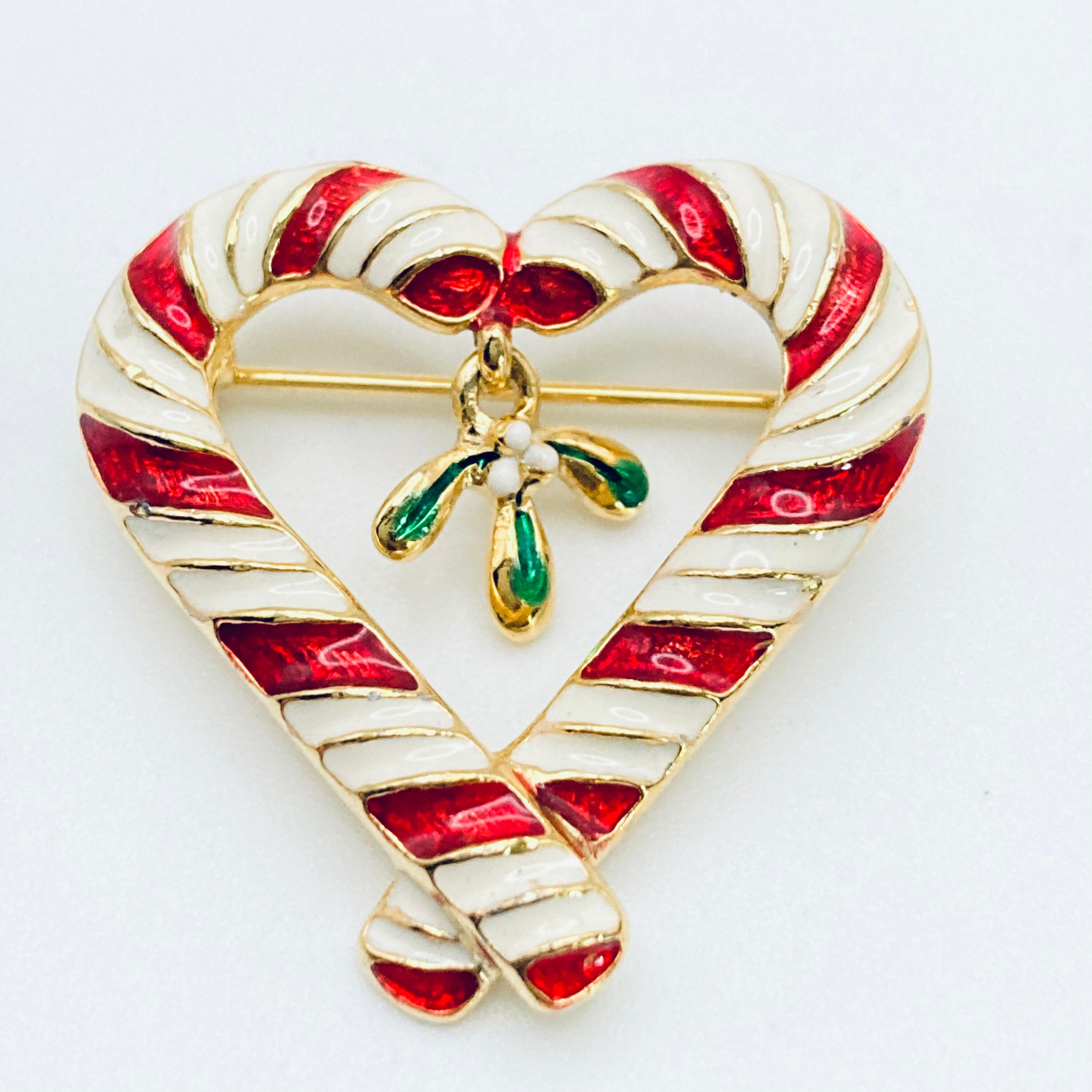 ROMAN INC Christmas Candy Cane Pin Lapel Pin - Etsy