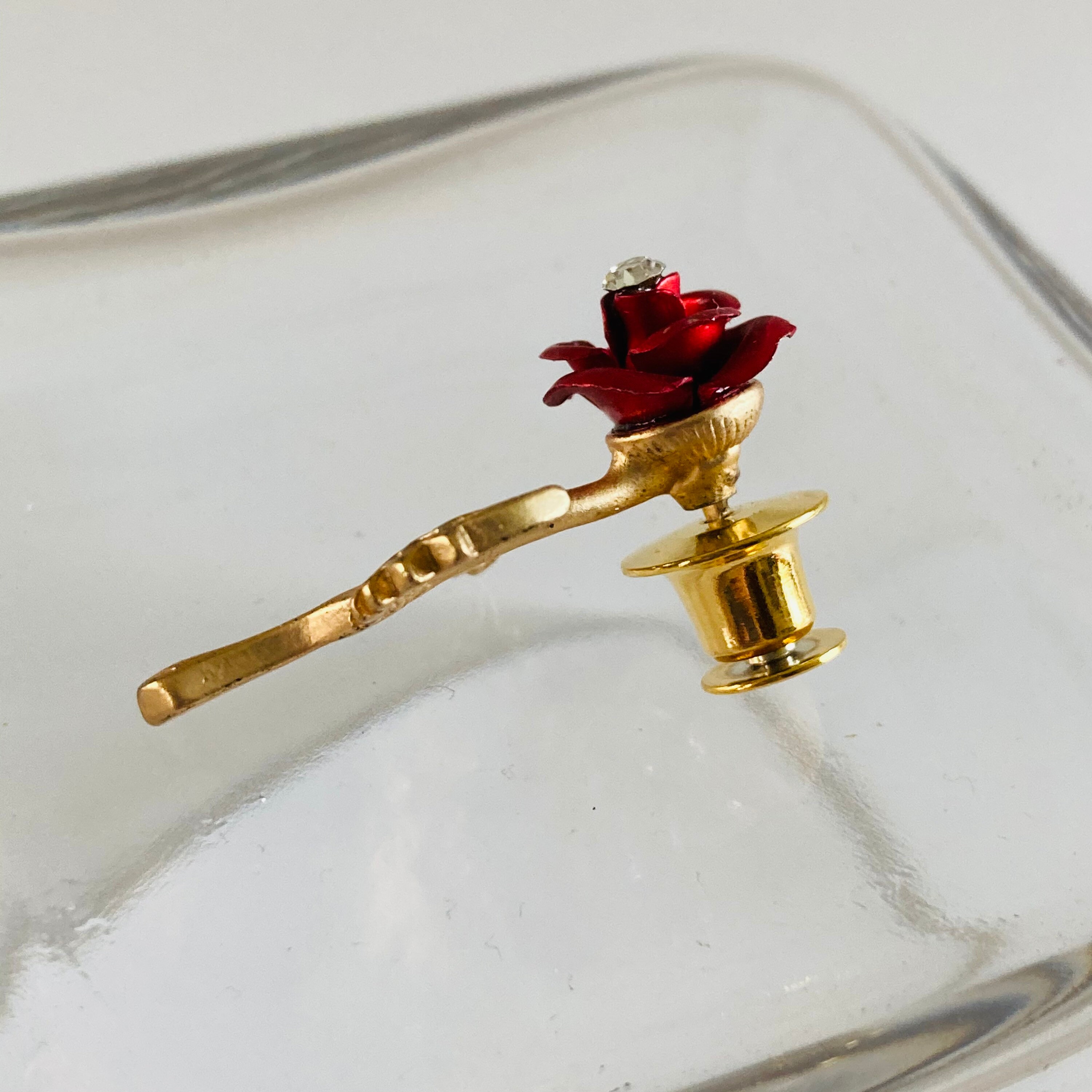 Small Red Rose Pin Rose Lapel Pin Rose Tie Tac Red Rose - Etsy UK