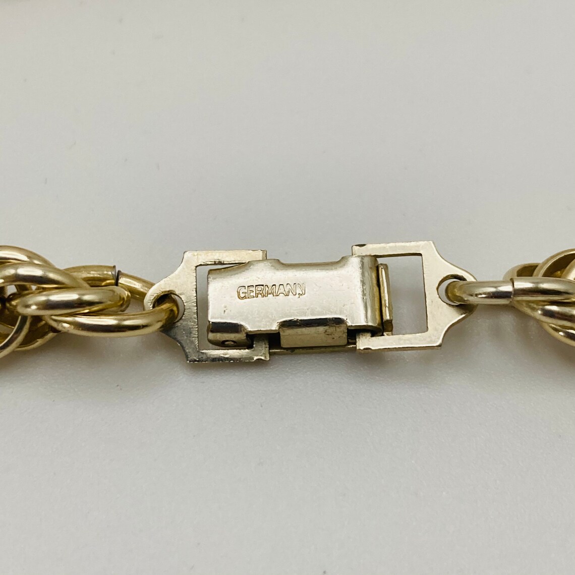 GERMANY Gold Tone Rope Chain Chunky Chain Vintage Germany - Etsy