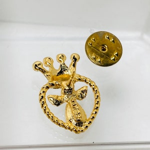 1997 AVON Angel Heart Crown Pin - Angel Tack Pin - Angel Lapel Pin - Etsy