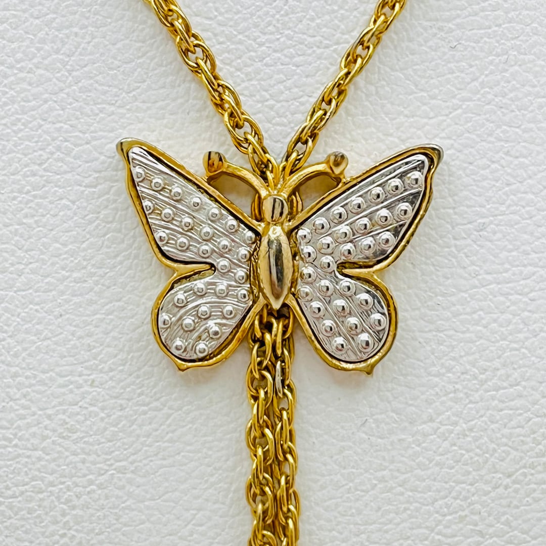 1979 AVON Butterfly Lariat Necklace - Etsy