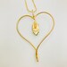 BOJAR 12K Gold Filled Jade and Gold Heart Pendant With 16 Inch 12k Gold ...