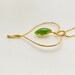 BOJAR 12K Gold Filled Jade and Gold Heart Pendant With 16 Inch 12k Gold ...